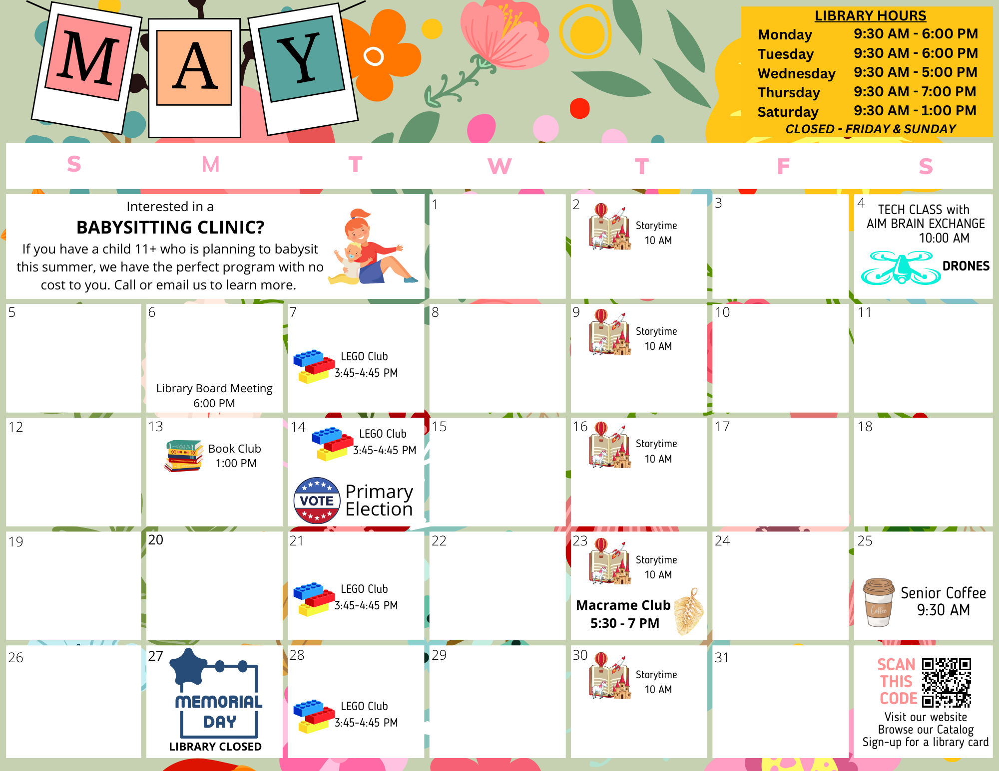 May Events – Agnes Robinson Waterloo Public Library